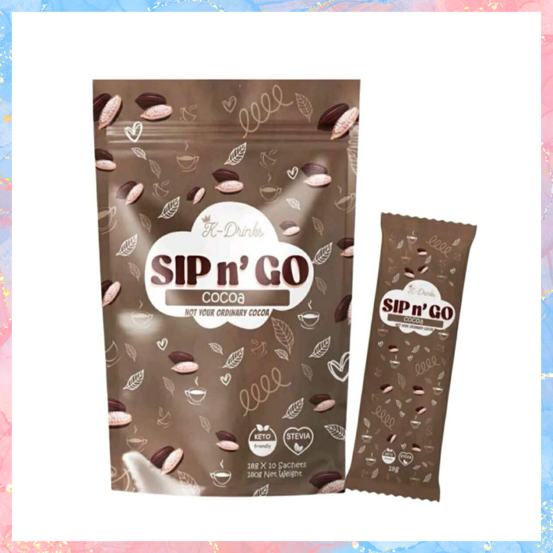 Sip n Go Cocoa Chocolate | 10sachets – Charm Essentials - USA LLC