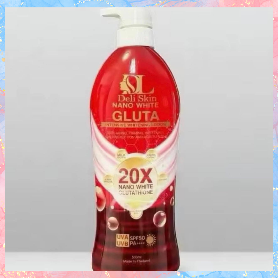 Deli Skin Nano White Gluta Intensive Whitening Lotion with SPF50 PA ...