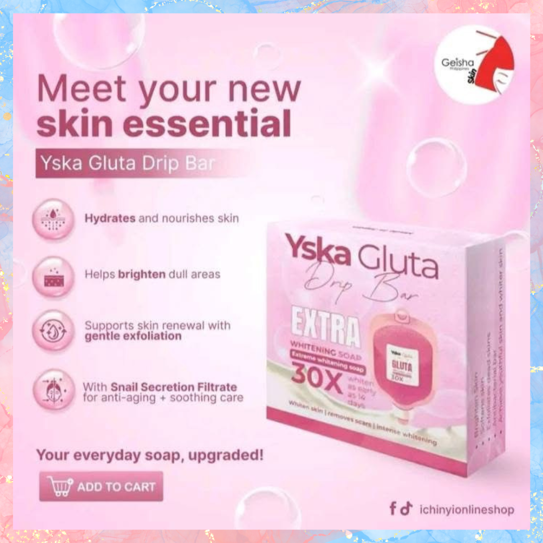 Yska Gluta Drip Bar Soap | 70G – Charm Essentials - USA LLC